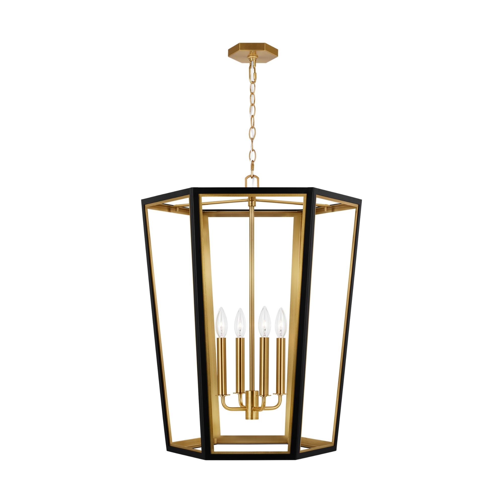 Alexa Hampton Curt Medium Lantern in Midnight Black