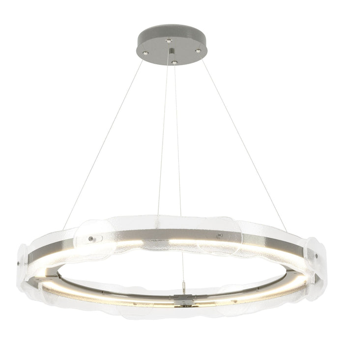Solstice LED Pendant LED Clear Glass (ZM) in Sterling