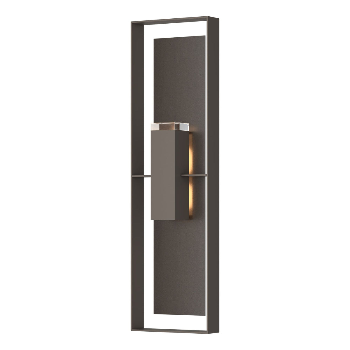 Shadow Box Extra Tall Sconce 2-Light Coastal Oil Rubbed Bronze Accent
