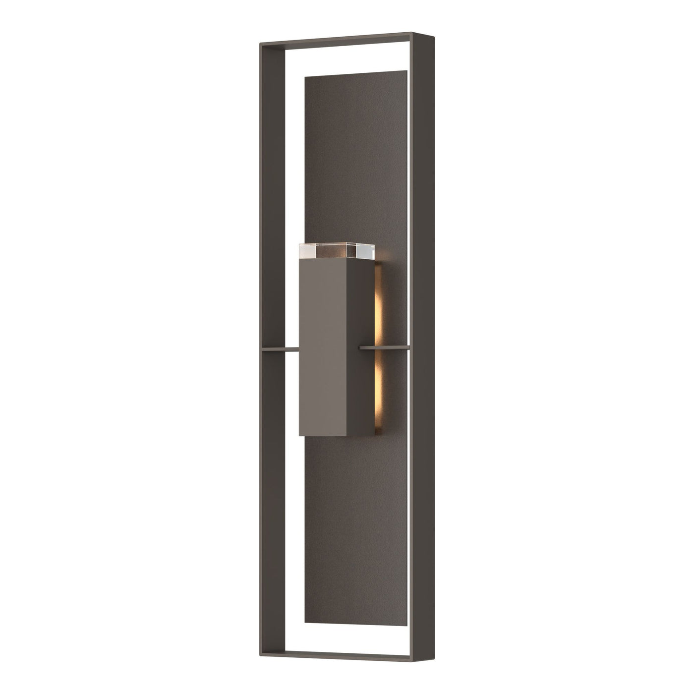 Shadow Box Extra Tall Sconce 2-Light Coastal Oil Rubbed Bronze Accent