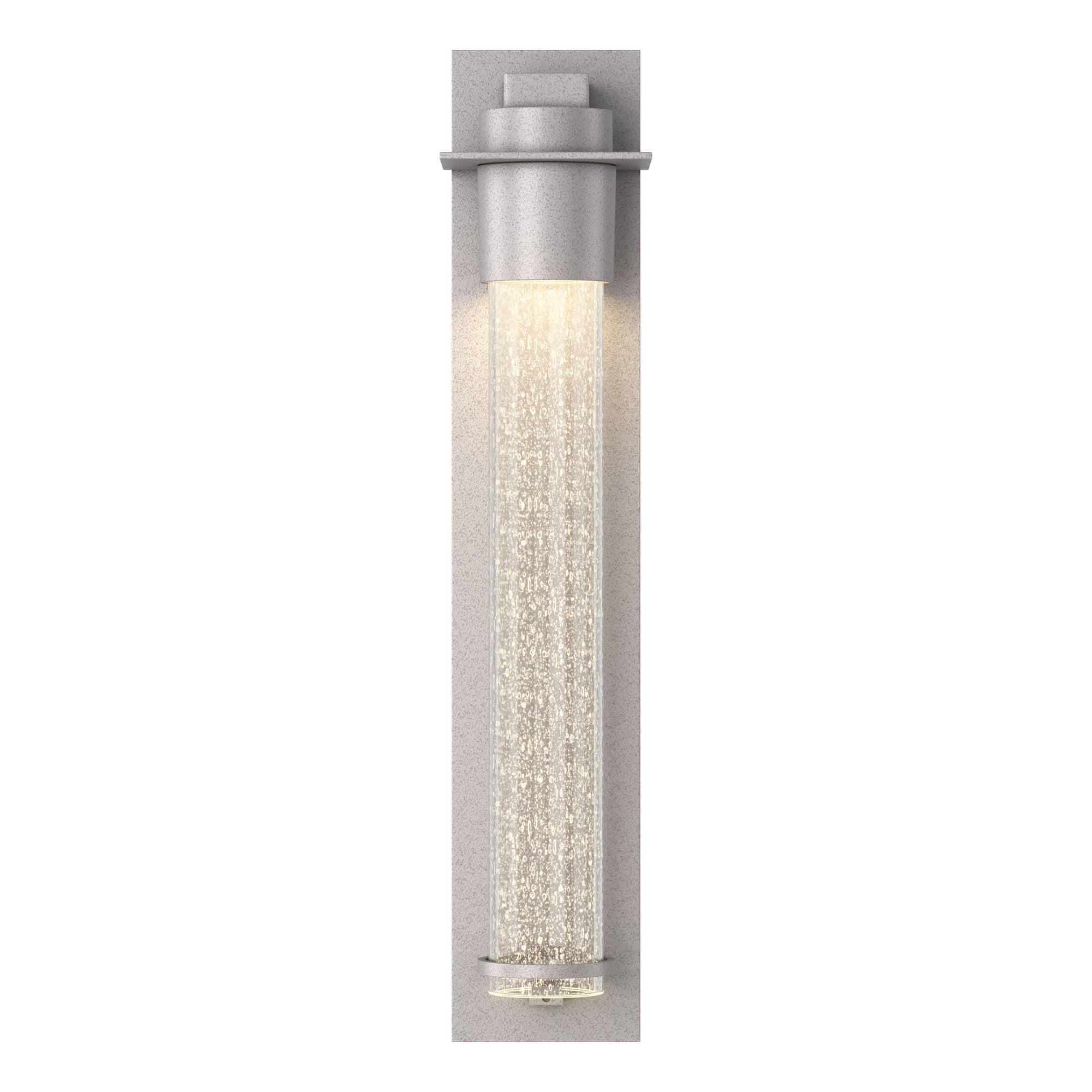 Airis Medium Dark Sky Friendly Outdoor Sconce 1-Light Seeded Clear Gla
