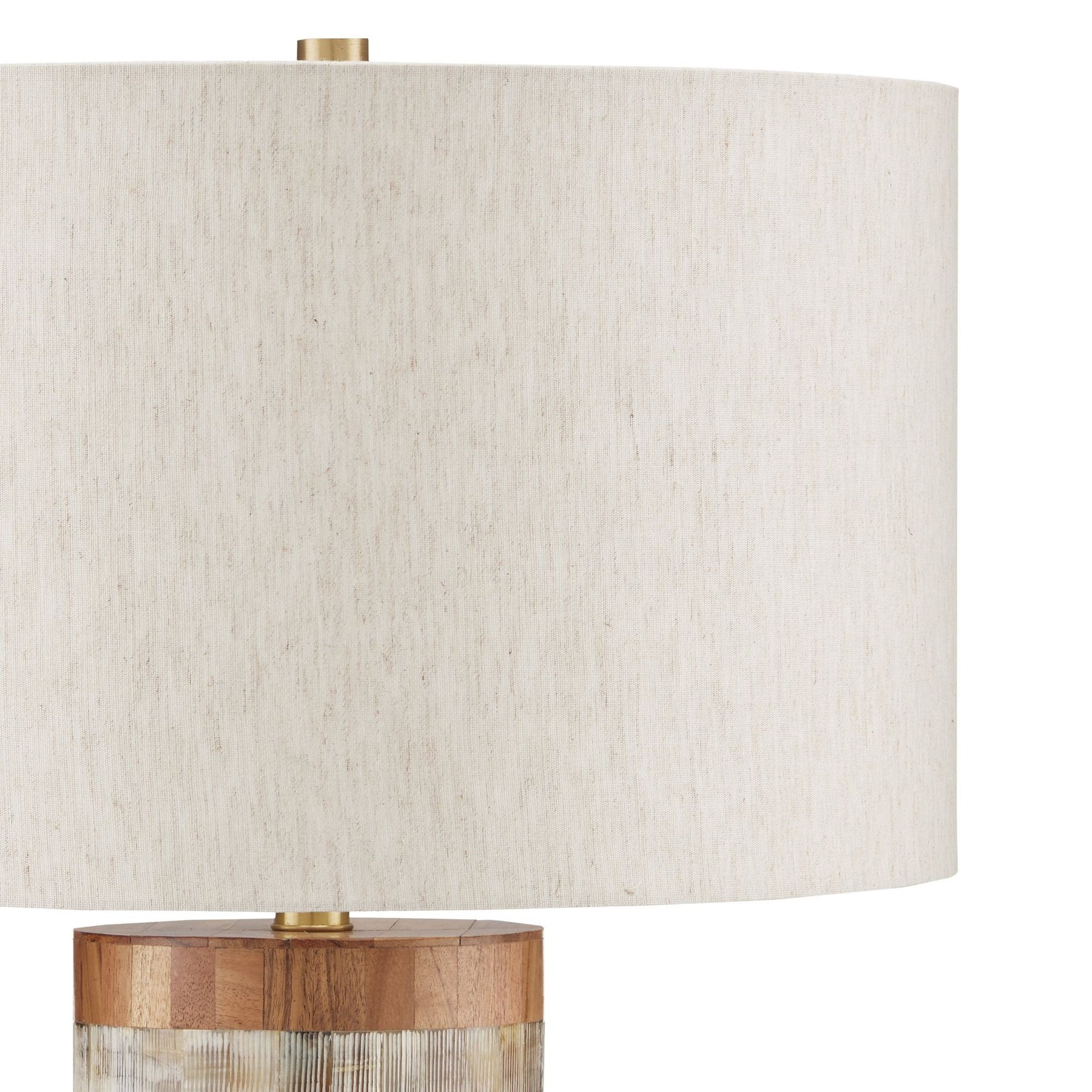Hyson Table Lamp - Natural/Brass