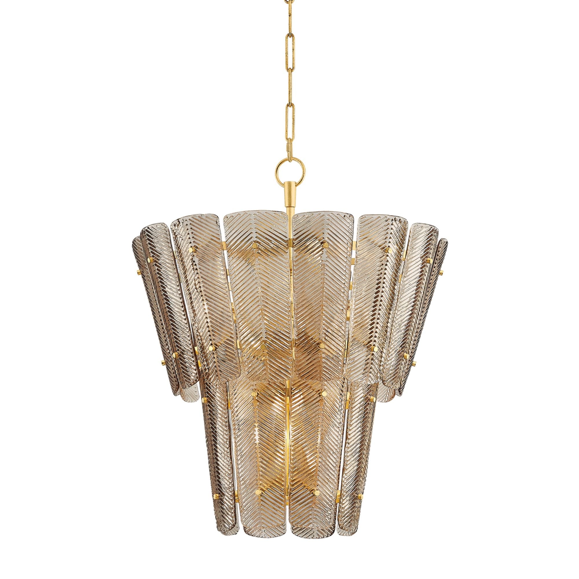 Cassian 10-Light Chandelier in Vintage Gold Leaf 28.75W x 34.25H