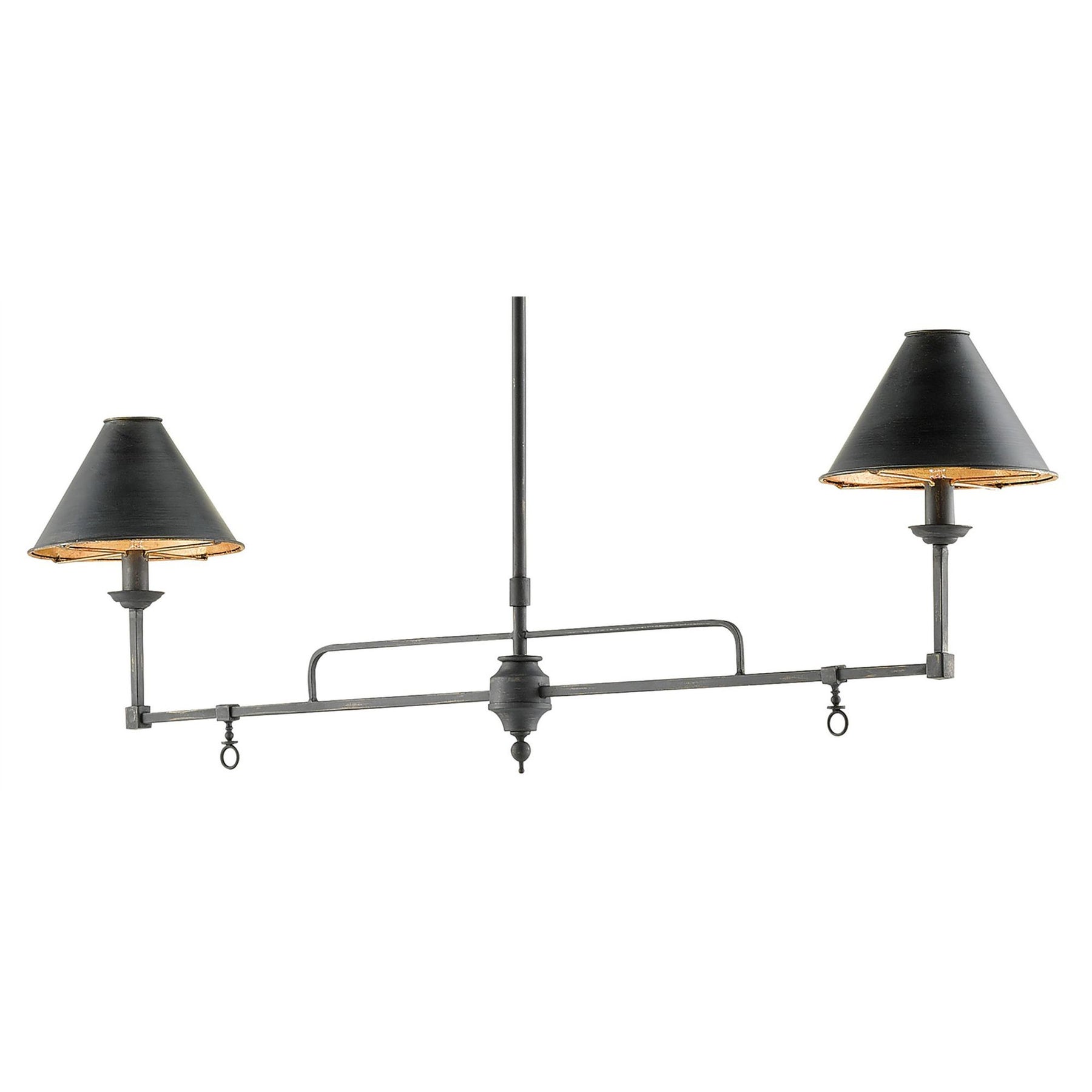 Prosperity Black Rectangular Chandelier - French Black/Contemporary Go