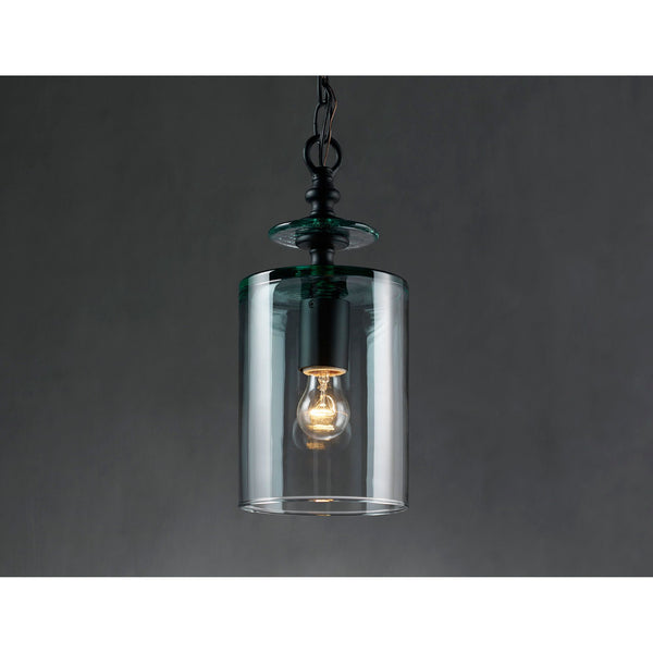 Panorama Small Glass Pendant - Satin Black – Foundry Lighting