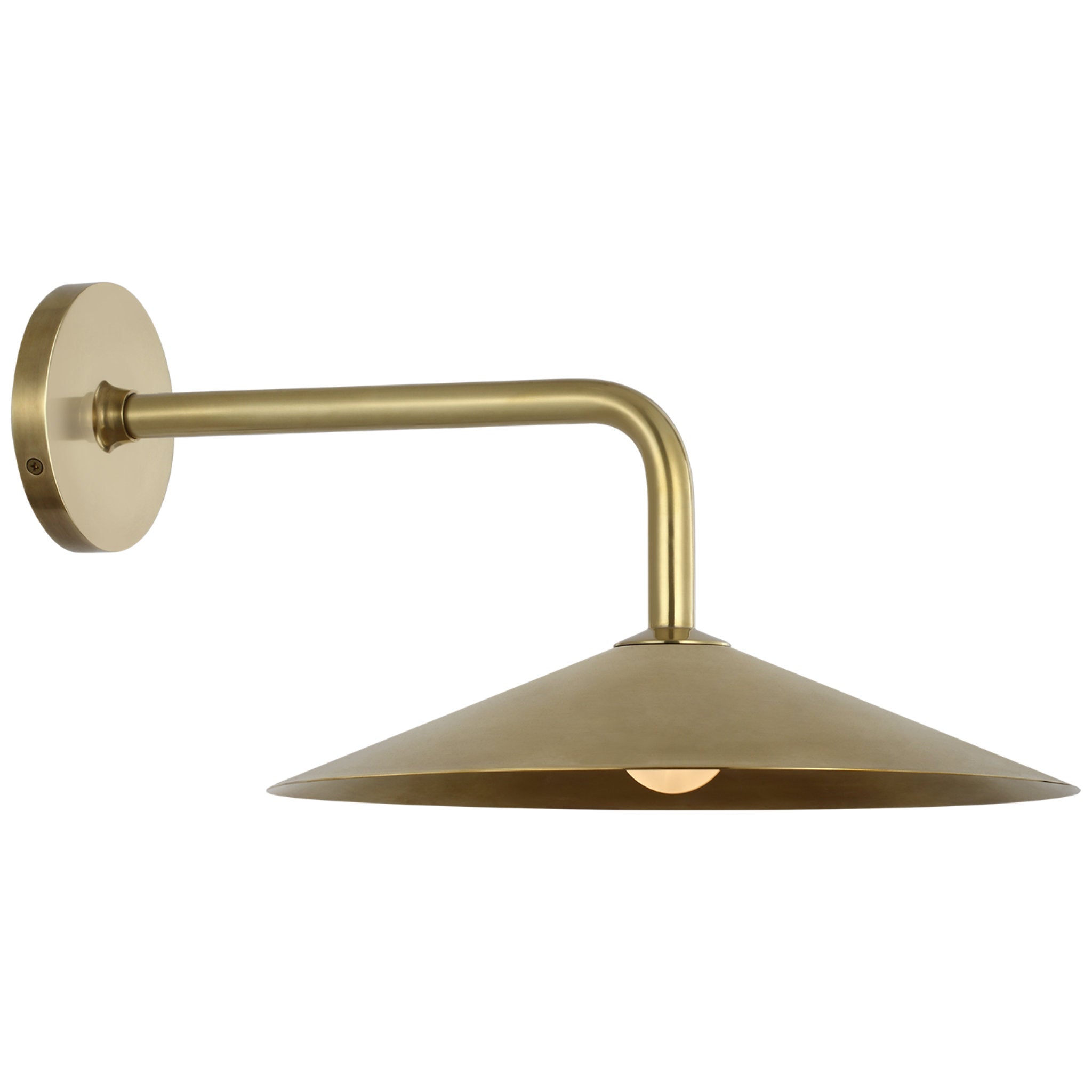 Amber Lewis Ponce 9" Sconce in Hand-Rubbed Antique Brass with Hand-Rub