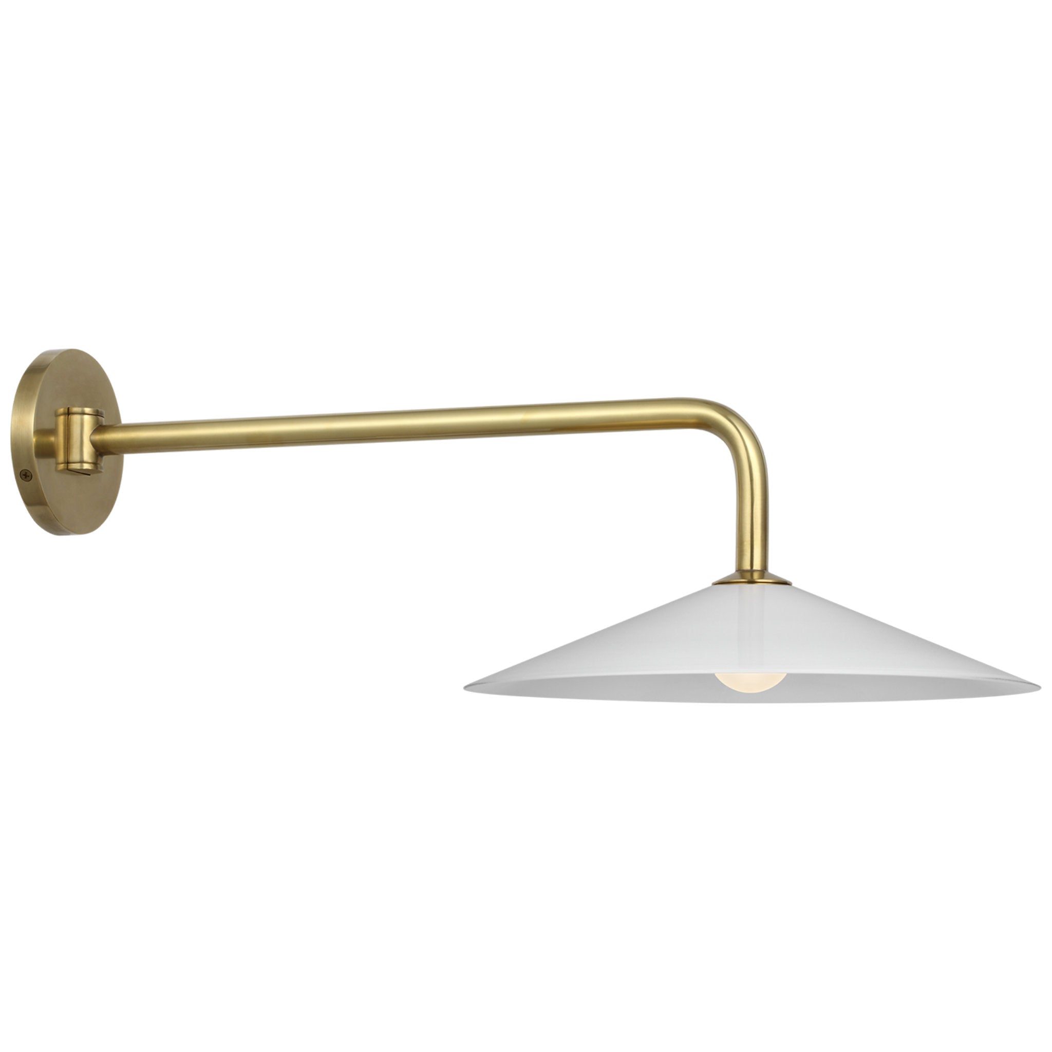 Amber Lewis Ponce 9" Articulating Sconce in Hand-Rubbed Antique Brass