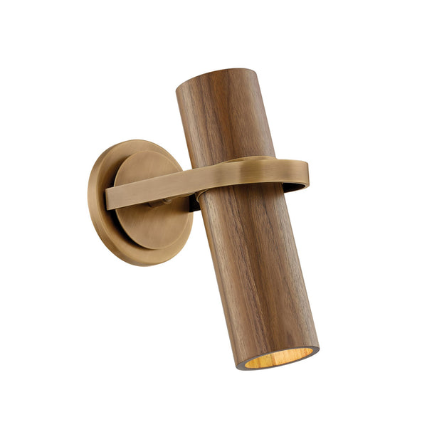 Lennox Wall Sconce 1 Light Led In Patina Brass 5w X 11h
