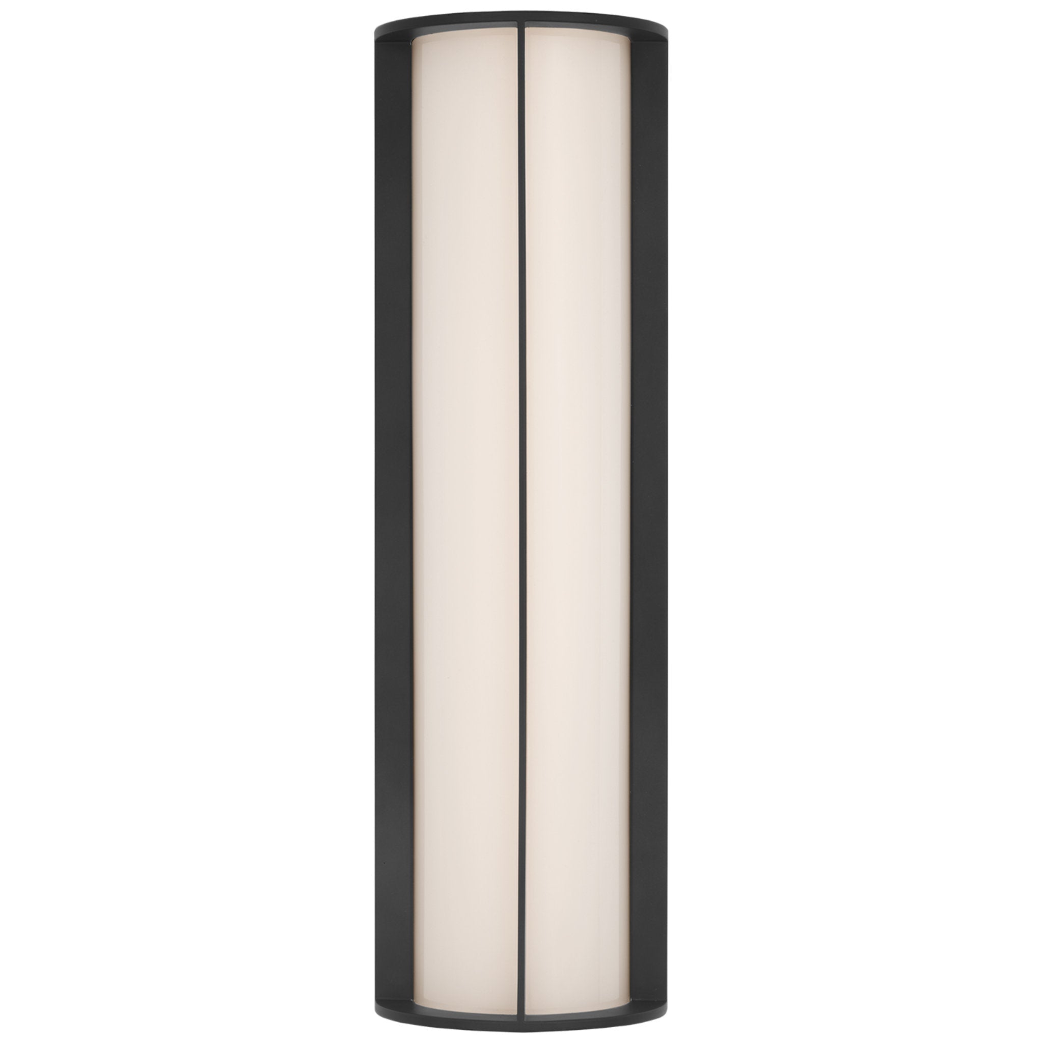 Barbara Barry Phinn 18" Linear Bath Sconce in Modern Iron with White G
