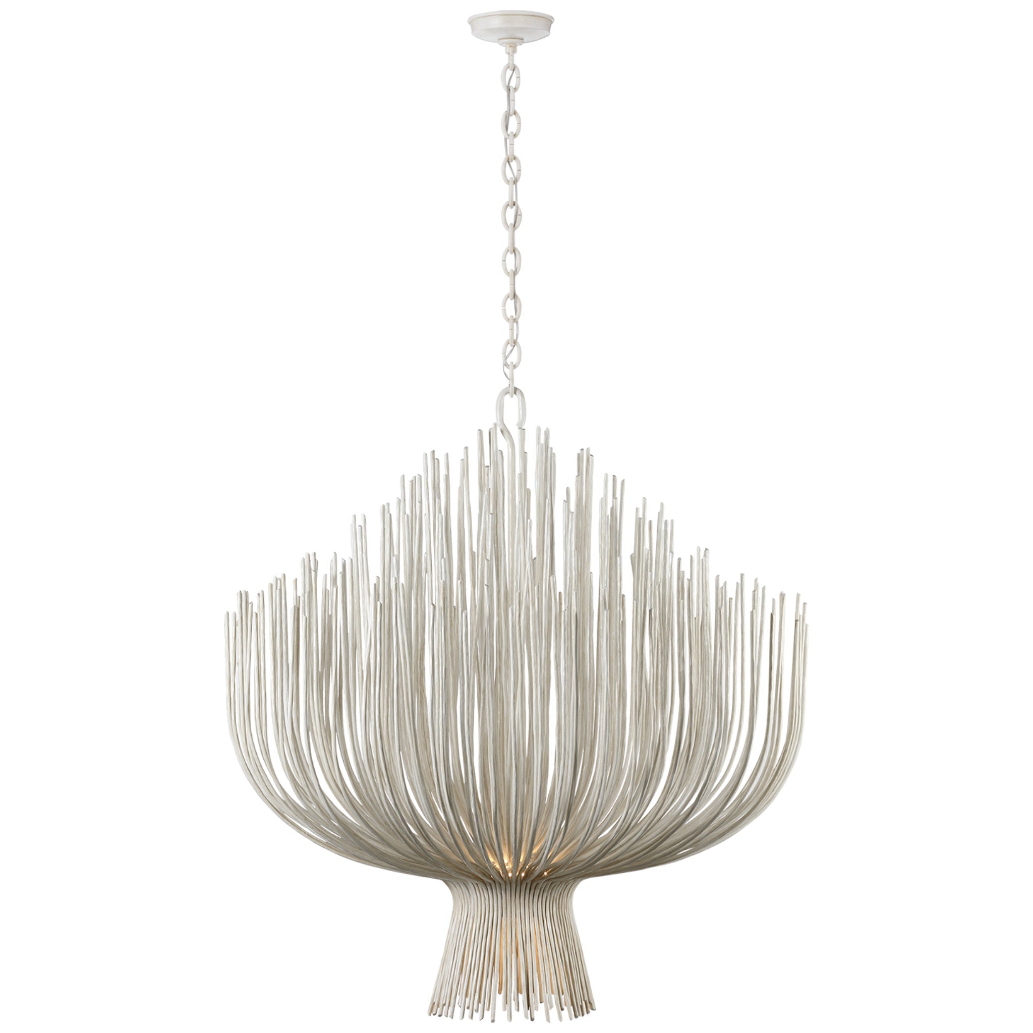 Chapman & Myers Astra 42" Sculpted Chandelier in Waxed Plaster Ceiling