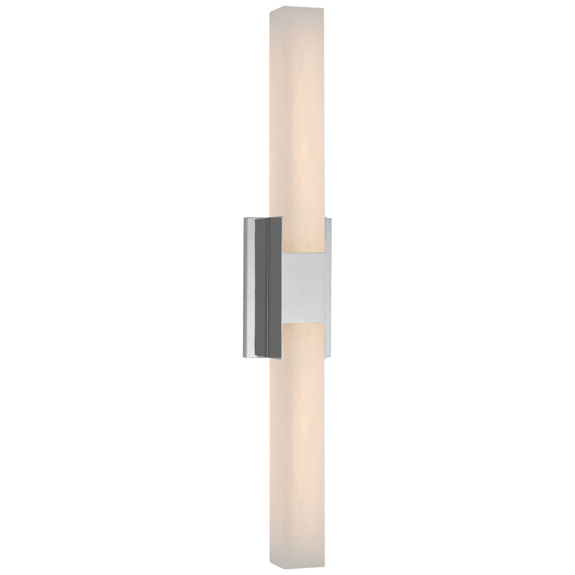 Kelly Wearstler Covet 28" Double Bath Light in Polished Nickel with Al
