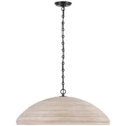 Suzanne Kasler Emerson 29" Pendant in Bronze with Ash Rattan Shade Cei