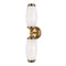 Brooke 2-Light Wall Sconce in Aged Brass 4.5W x 19.5H