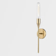 Tara 2-Light Wall Sconce in Aged Brass 4.75W x 30H