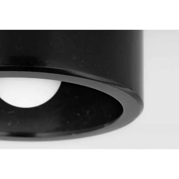 Loris 1 Light Flush Mount in Polished Nickel – Foundry Lighting