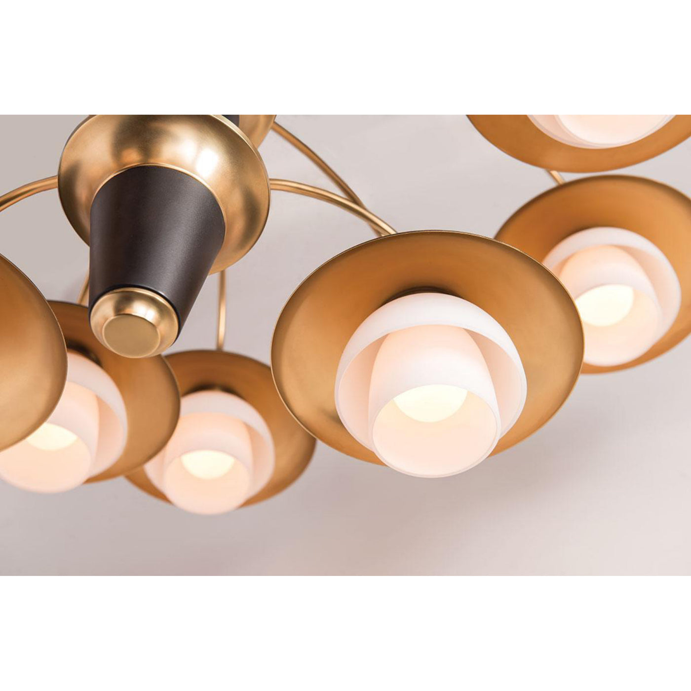 Barron 1-Light Pendant in Aged Brass 8W x 5.5H