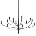 Labra 12-Light Chandelier in Aged Iron 52.25L x 52.25W x 26.5H
