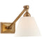 Alexa Hampton Jane Single Library Wall Light in Hand-Rubbed Antique Br