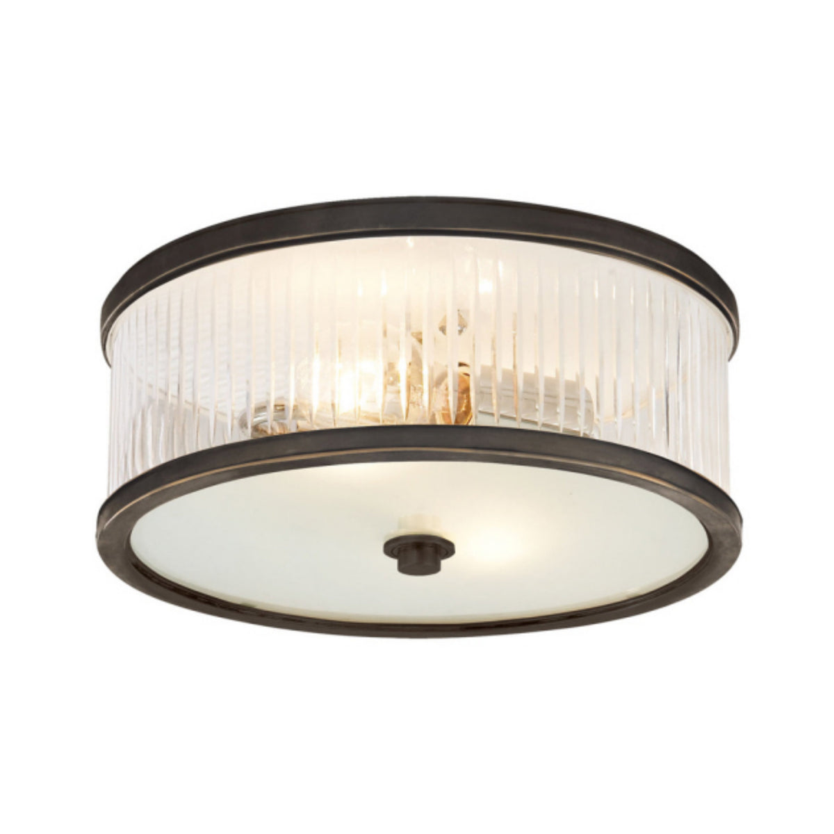 Alexa Hampton Randolph Large Flush Mount in Bronze Ceiling Light W14"
