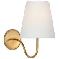 Amber Lewis Lyndsie Small Sconce in Hand-Rubbed Antique Brass with Lin