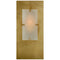 AERIN Dominica Rectangle Sconce in Gild and Alabaster Wall Light W9" x