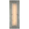 AERIN Dominica Large Rectangle Sconce in Burnished Silver Leaf and Ala