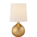 AERIN Warren Mini Table Lamp in Gild with Linen Shade
