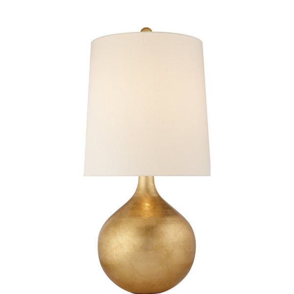 AERIN Warren Table Lamp in Gild with Linen Shade – Foundry Lighting