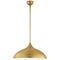 AERIN Agnes Large Pendant in Gild with White Interior
