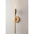 Tara 2-Light Wall Sconce in Polished Nickel 4.75W x 30H