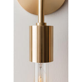 Tara 2-Light Wall Sconce in Aged Brass 4.75W x 30H