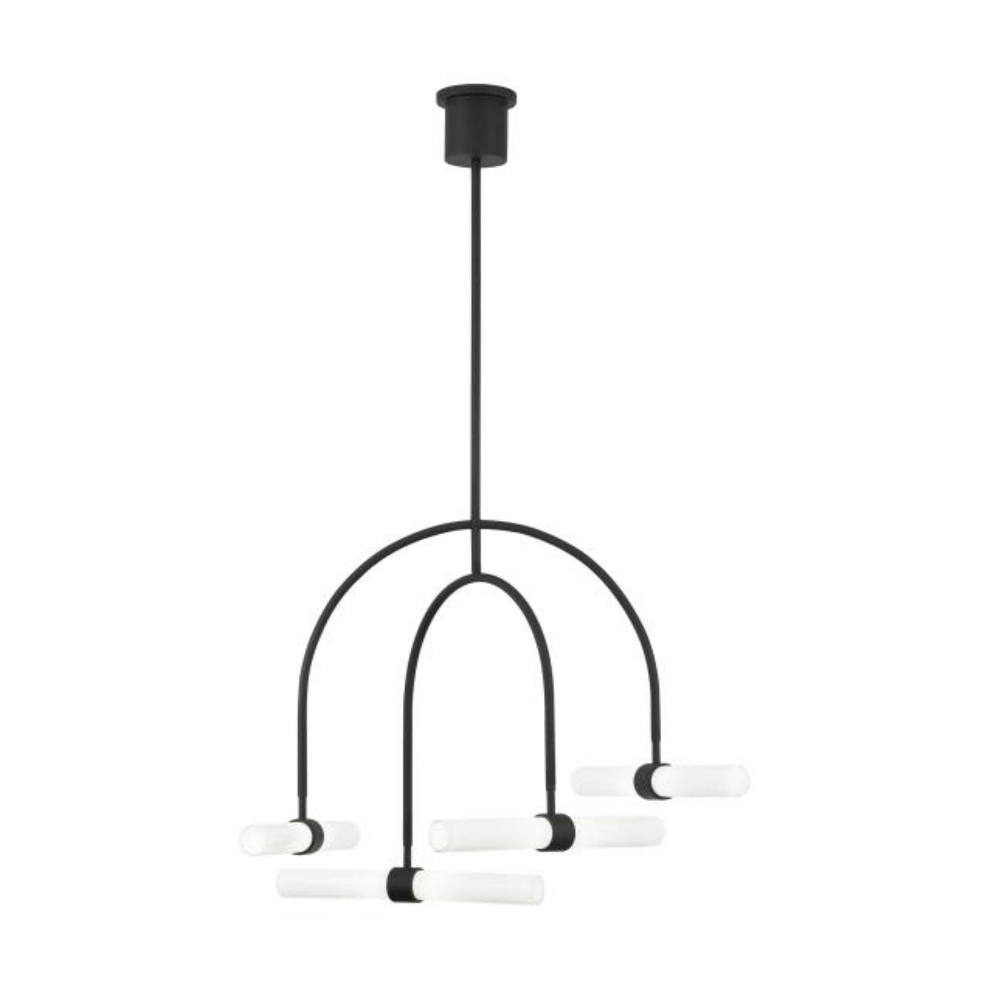 Calumn 4-Light Chandelier Chandeliers 4-Light LED 3000K Nightshade Bla