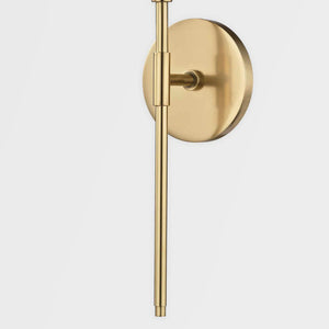 Tara 2-Light Wall Sconce in Polished Nickel 4.75W x 30H