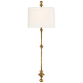 Chapman & Myers Cawdor Stanchion Wall Light in Antique-Burnished Brass