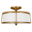 Chapman & Myers Stonington Medium Semi-Flush Mount in Antique Gild