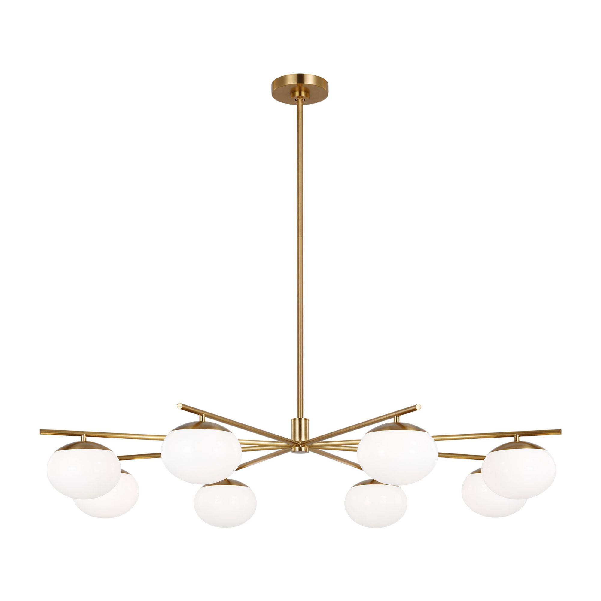 Ellen DeGeneres Lune Extra Large Chandelier in Burnished Brass