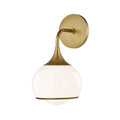 Reese 1-Light Bath and Vanity in Aged Brass 6.75W x 12.25H