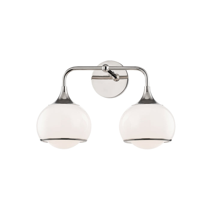 Reese 2-Light Bath and Vanity in Polished Nickel 16.75W x 11.25H