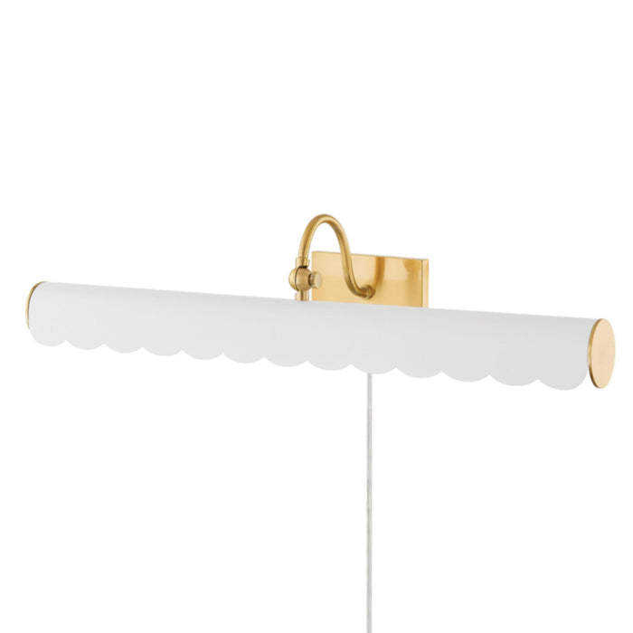 Fifi 3 Light Picture Light In Aged Brass By Ariel Okin 12 5l X 24w X 5