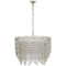 Julie Neill Milazzo Medium Waterfall Chandelier in Burnished Silver Le