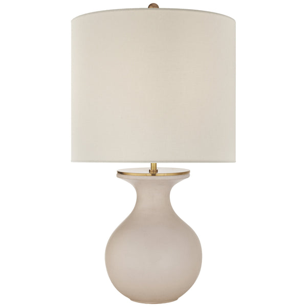 kate spade new york Albie Small Desk Lamp in Blush with Cream Linen Sh ...