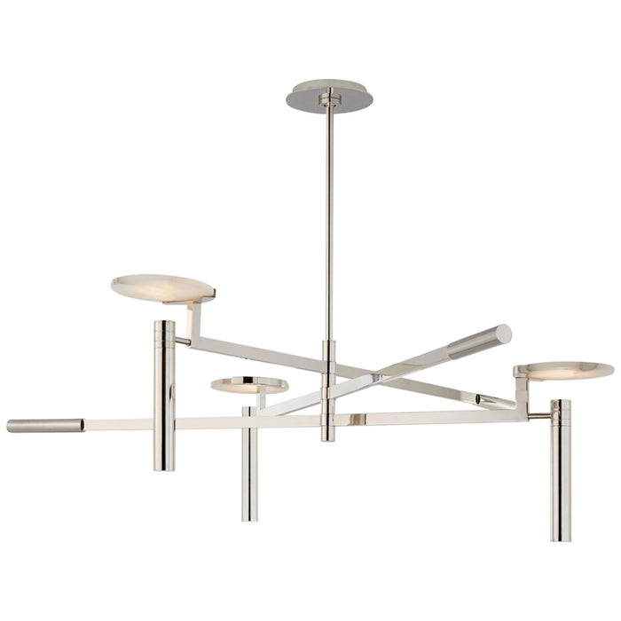Kelly Wearstler Melange Large Floating Disc Chandelier in Polished Nic