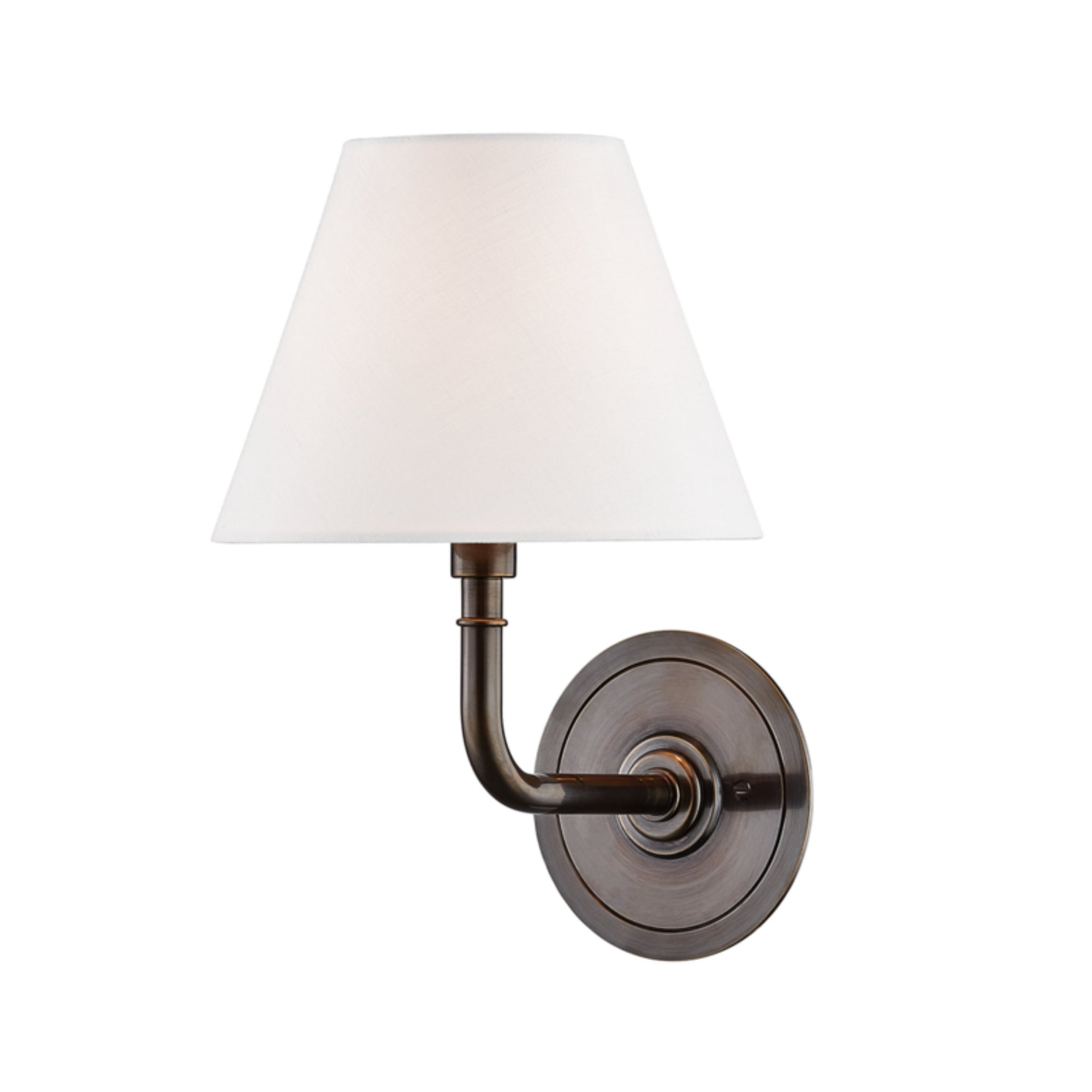 Signature No.1 1-Light Wall Sconce in Distressed Bronze by Mark D. Sik