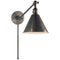 Chapman & Myers Boston Functional Single Arm Library Light in Bronze