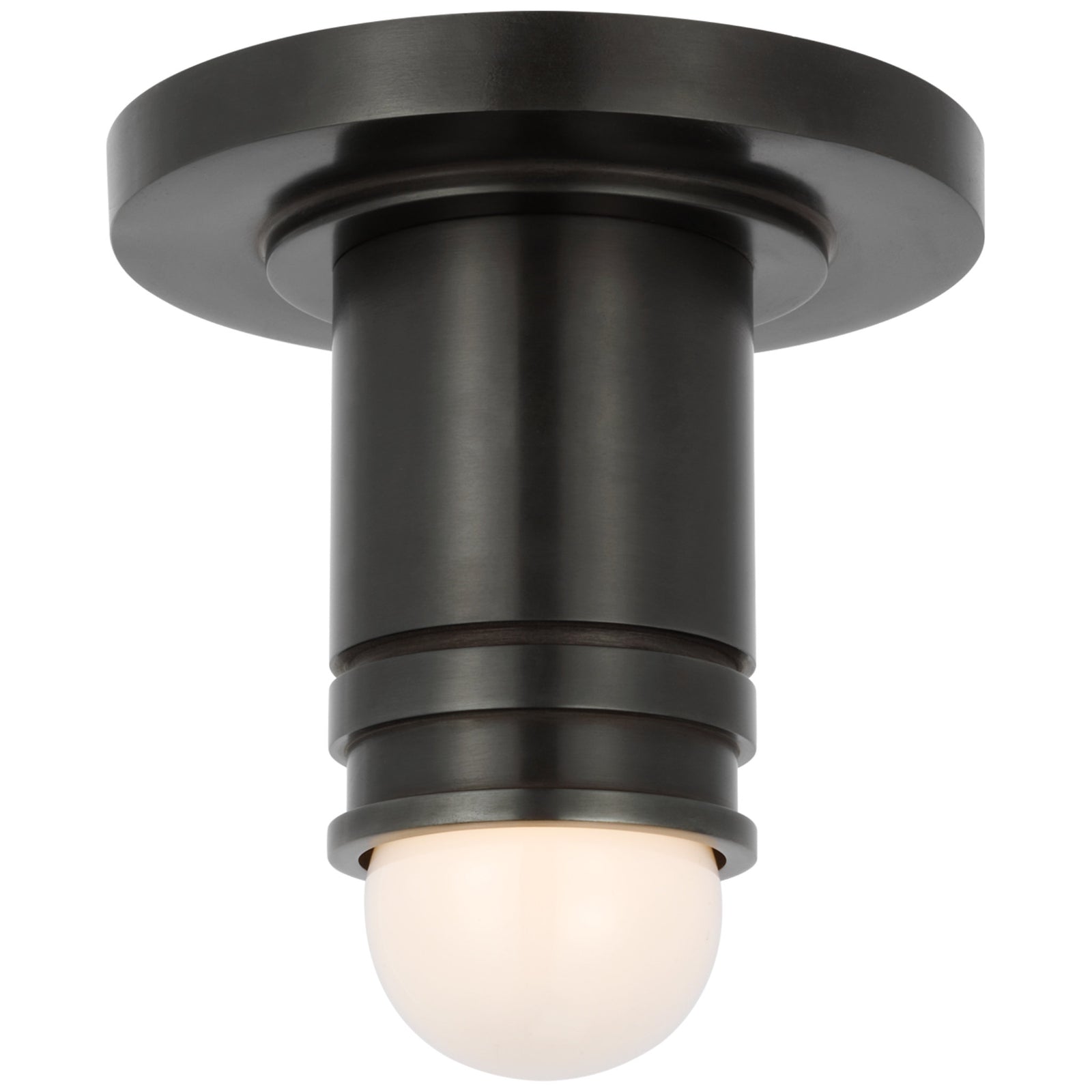 Thomas O'Brien Top Hat Mini Monopoint Flush Mount in Bronze