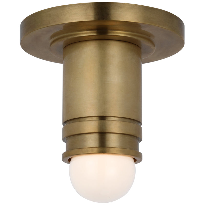 Thomas O'Brien Top Hat Mini Monopoint Flush Mount in Hand-Rubbed Antiq ...
