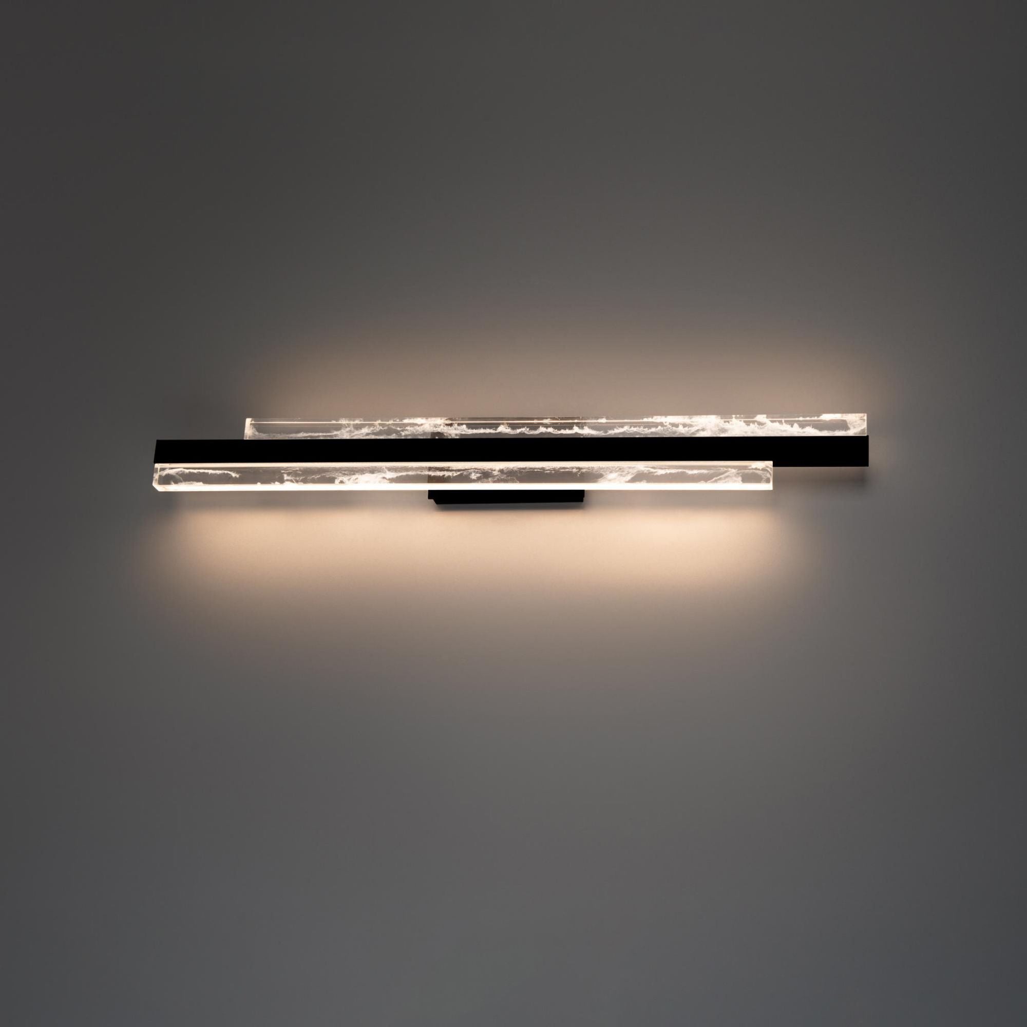 Tandem 27in LED Bath Vanity & Wall Light 3000K in Black