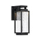 Modern Forms WS-W41918-BK 3000K 15 Watt Two If By Sea LED Outdoor Wall