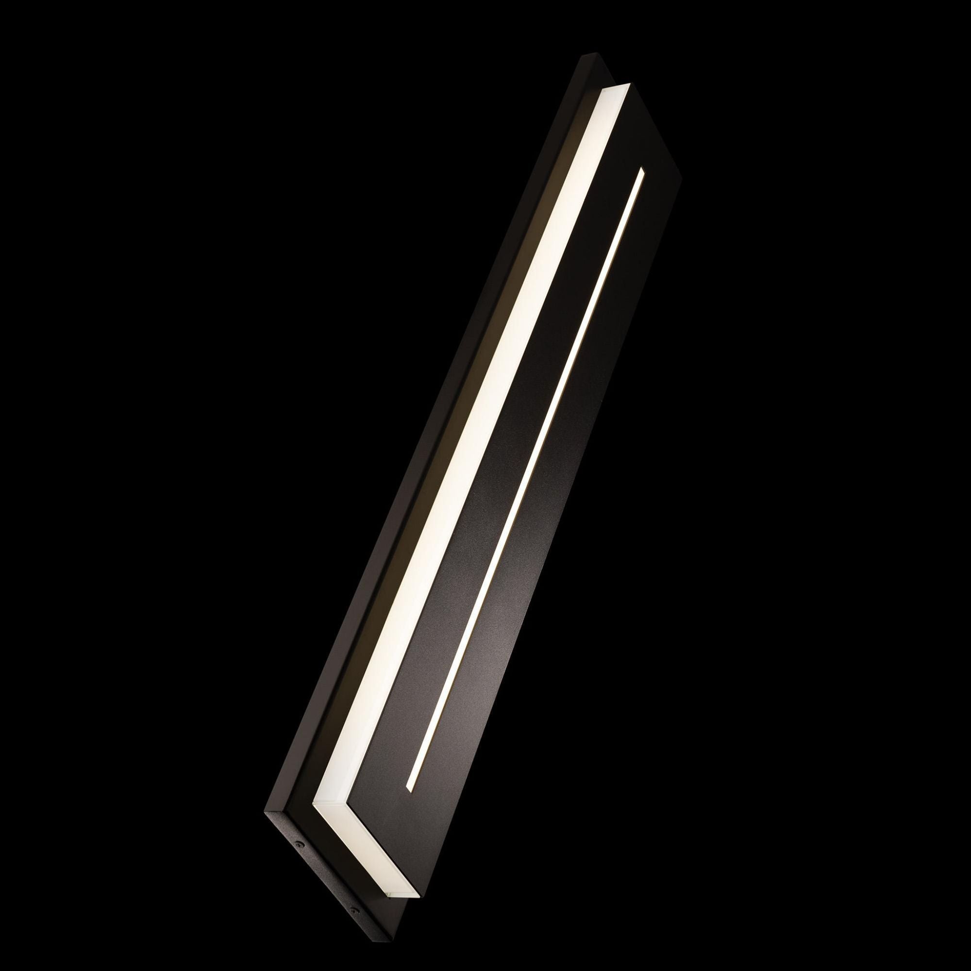 Midnight 36in LED Indoor or Outdoor Wall Light 3-CCT set to 3000K in B